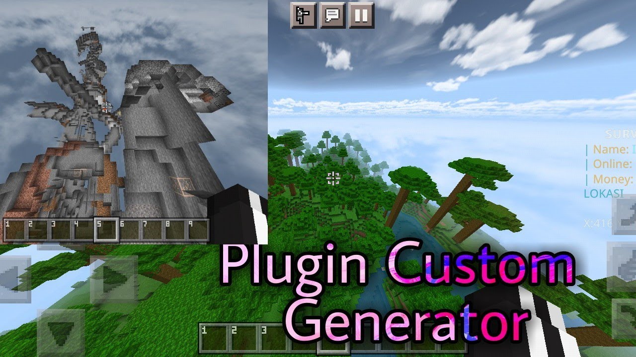 || Plugin || Costum World Generator 🔴 Pocketmine 1.17 🔴 - YouTube