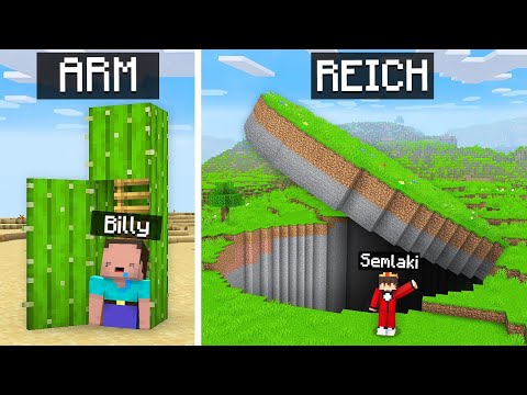Billy Arm vs Semlaki Reich GEHEIME BASIS Bau Challenge in Minecraft
