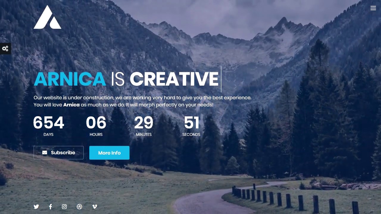 Arnica - Creative Coming Soon WordPress Plugin - YouTube