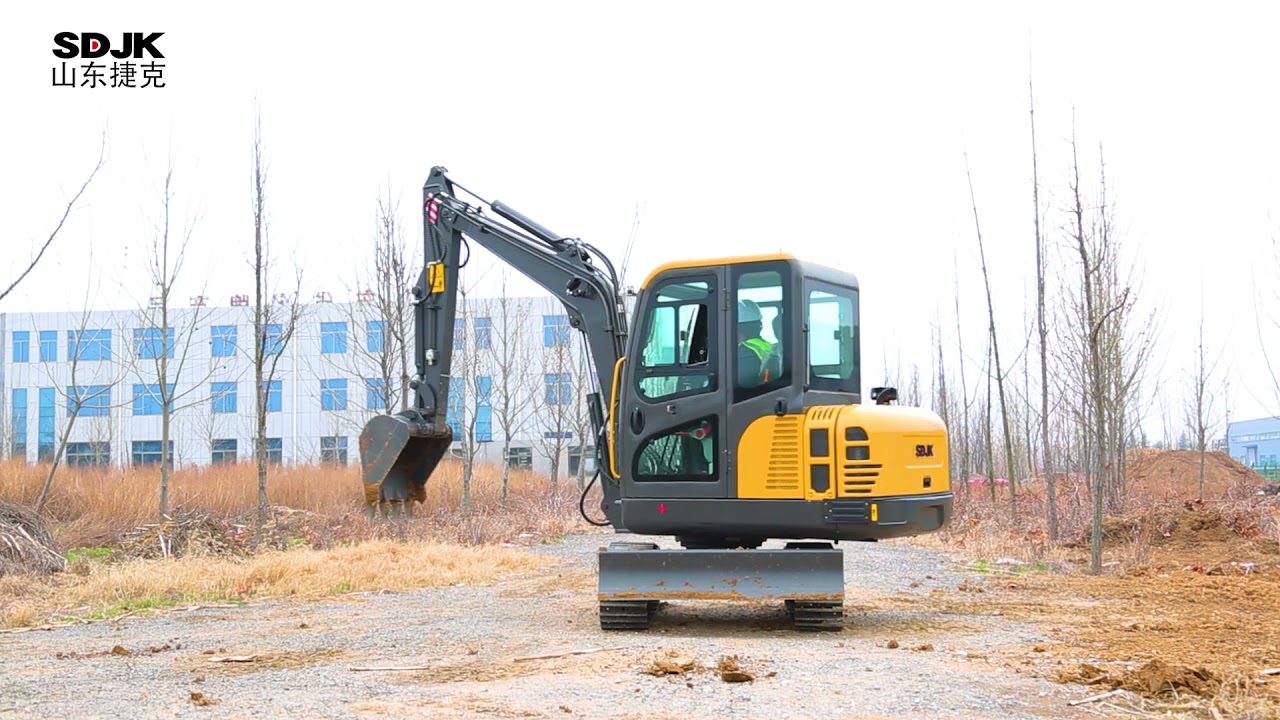 SDJK Excavator JKW-55 Driving Display - YouTube