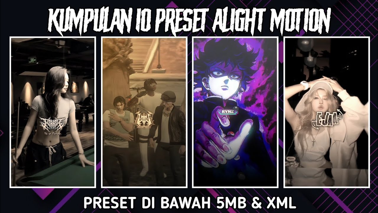 KUMPULAN 10 PRESET ALIGHT MOTION SOUND TERBARU 2024 | PRESET DIBAWAH ...