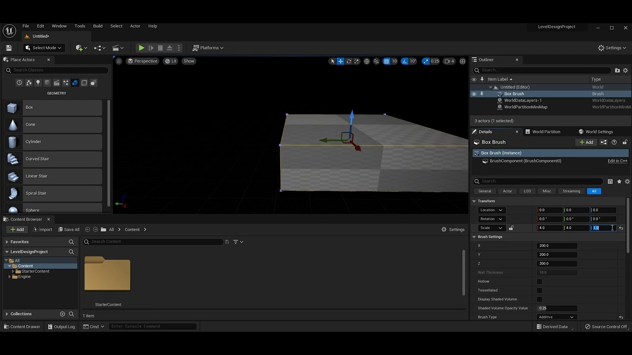 04 04 Change Scale Details Place Actors Unreal Engine - YouTube