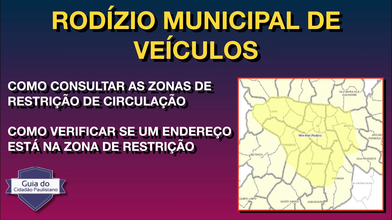 GEOSAMPA - áreas de restrição de circulação de veículos - rodízio ...