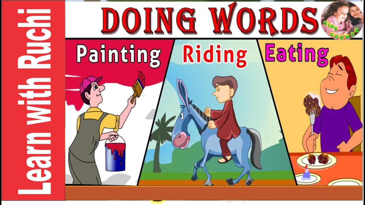 Doing Words - Action Verbs - Action Words - Learn English for kids ...