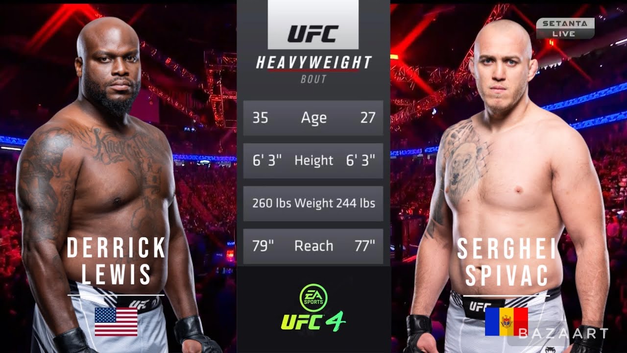 DERRICK LEWIS VS SERGHEI SPIVAC FULL FIGHT UFC FIGHT NIGHT 215 - YouTube
