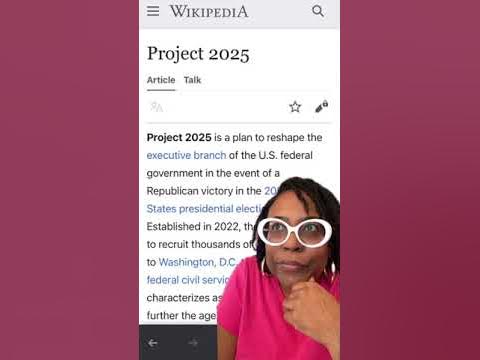 Project 2025… Be Afraid, Be Very Afraid!! - YouTube