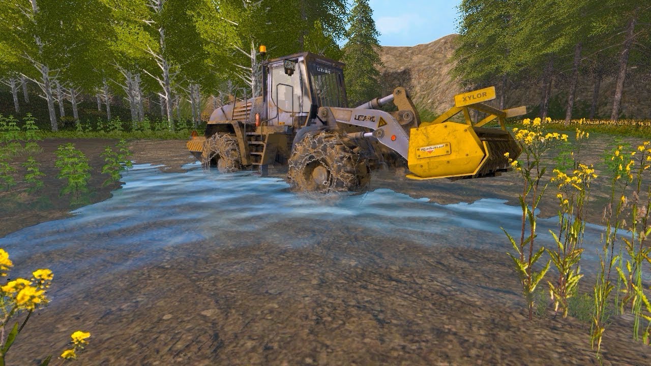 Removing stumps in swamp | Team Sardegna Forestry | Farming Simulator ...