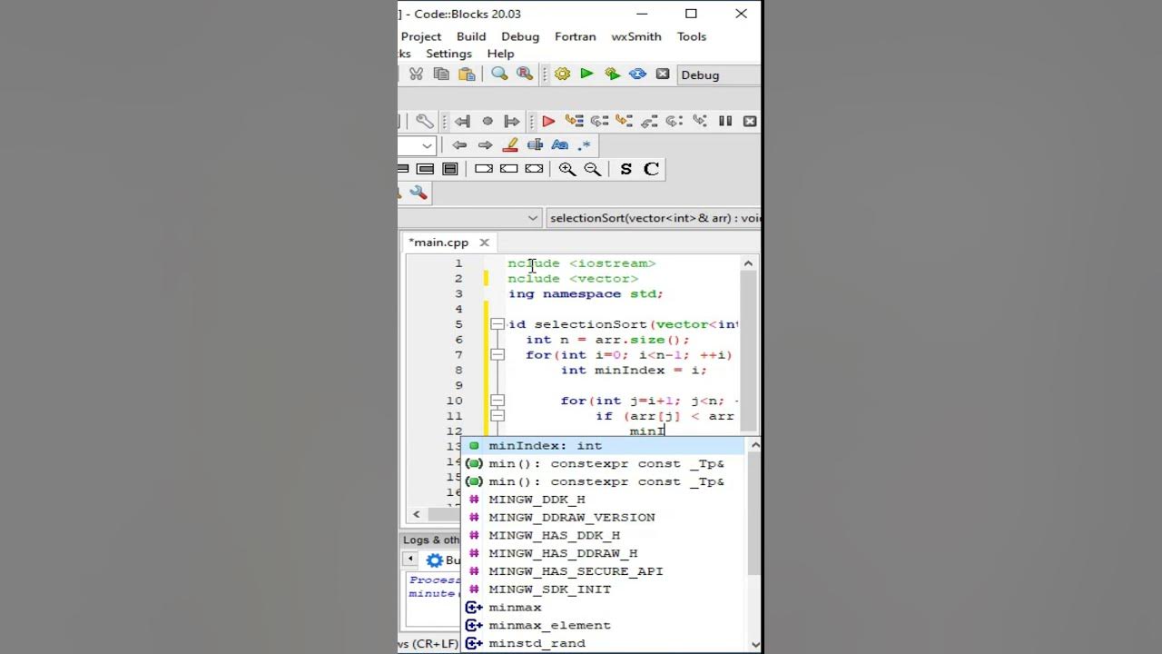 🌟 ASMR Coding: Relaxing Selection Sort Algorithm with C++ 🌟 #asmr #coding #sortingalgorithm #c++ ...