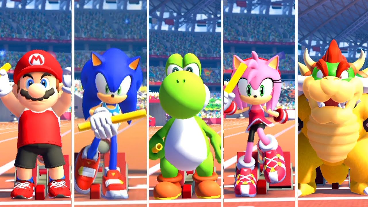 Mario & Sonic at the Olympic Games Tokyo 2020 - 4x100m Relay (All ...