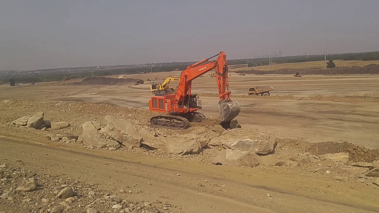 Fill the damn bucket | Hitachi EX1200 - YouTube