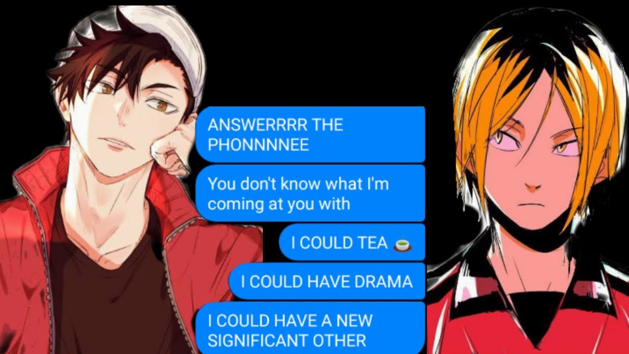 What Kenma has to deal with everyday (KuroKen,Nekoma) **Haikyuu Texting ...
