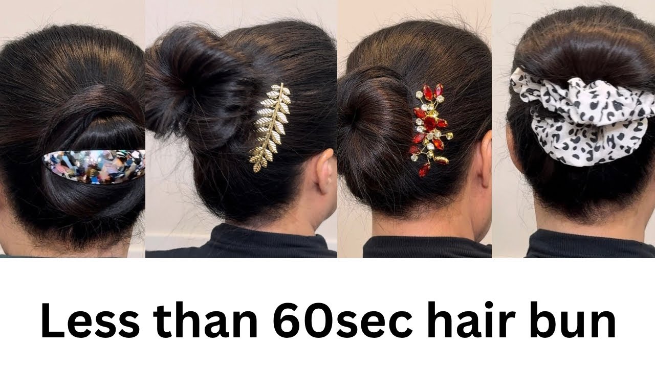 Quick & Easy Bun Tutorial in Under 60 Seconds! 🕒 "** - YouTube