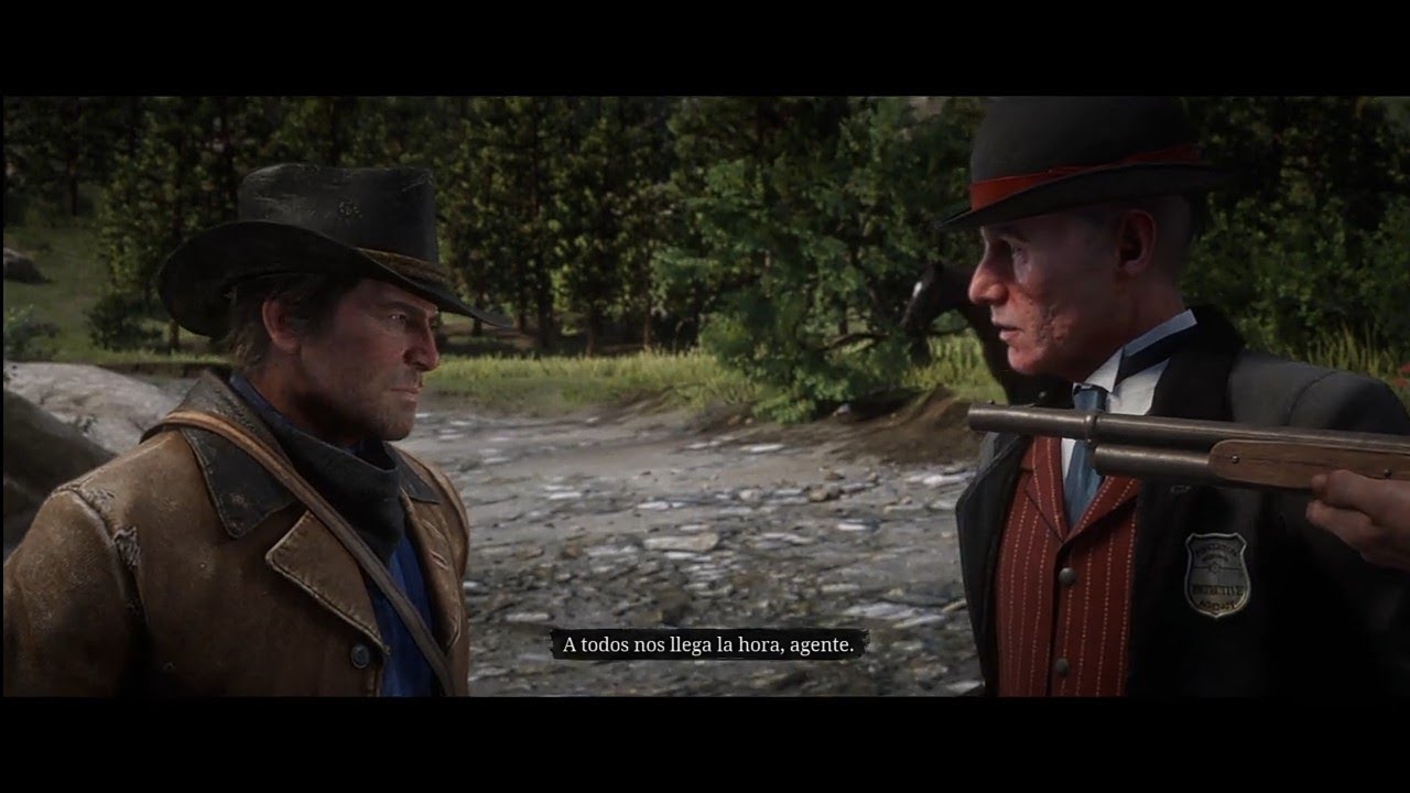 Red Dead Redemption 2 Arthur conoce a los agentes Milton y Ross - YouTube