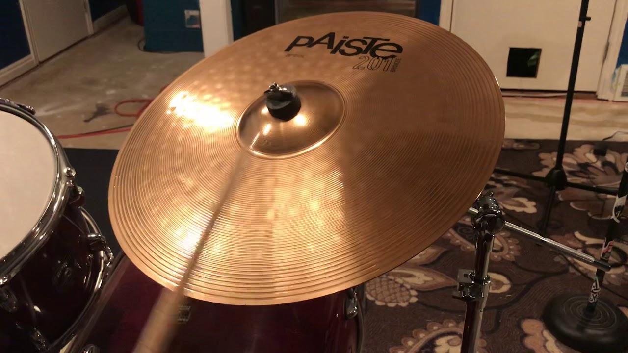20” Paiste 201 Bronze Ride (used) Demo - YouTube