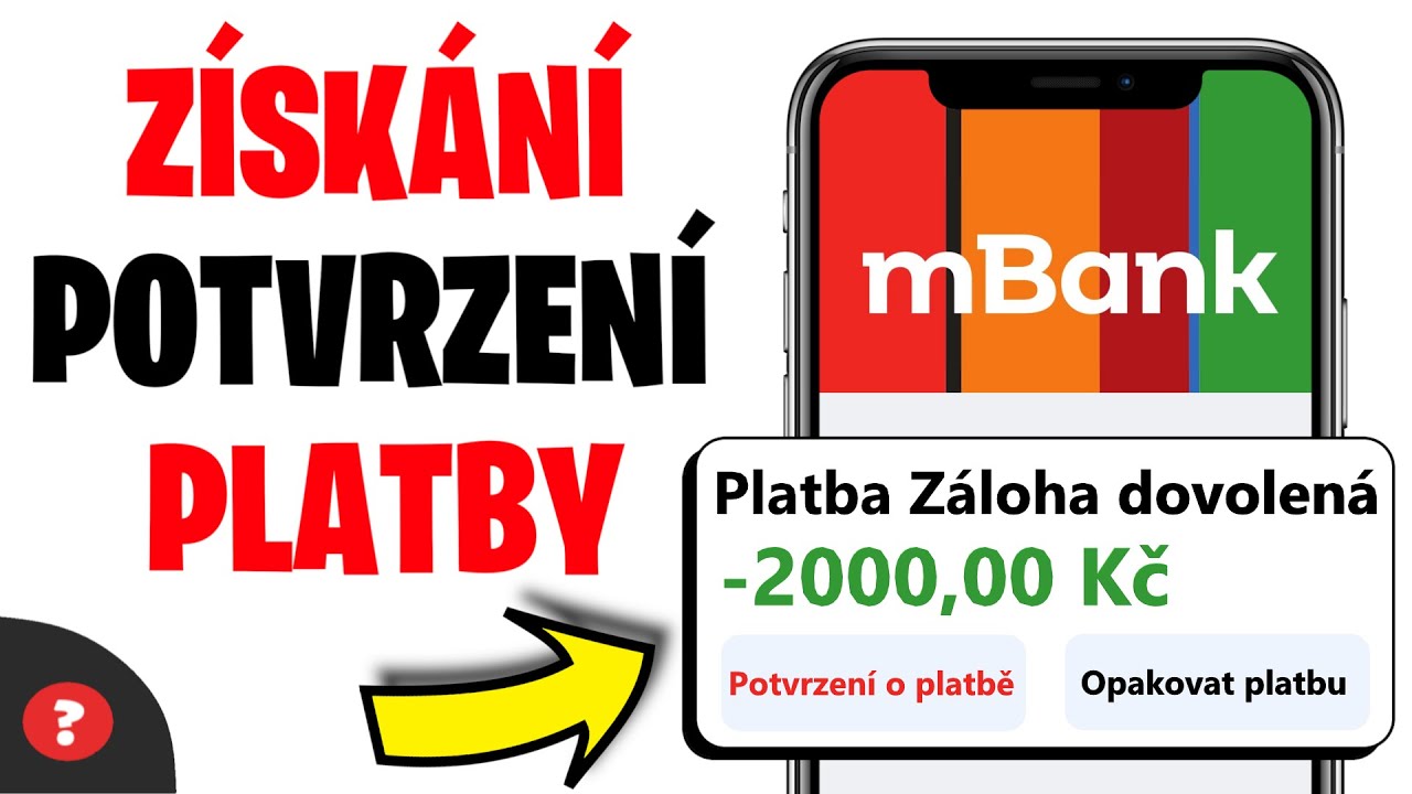 Jak najít POTVRZENÍ o PLATBĚ v Mbank | Návod | Mbank potvrzení o platbě - YouTube