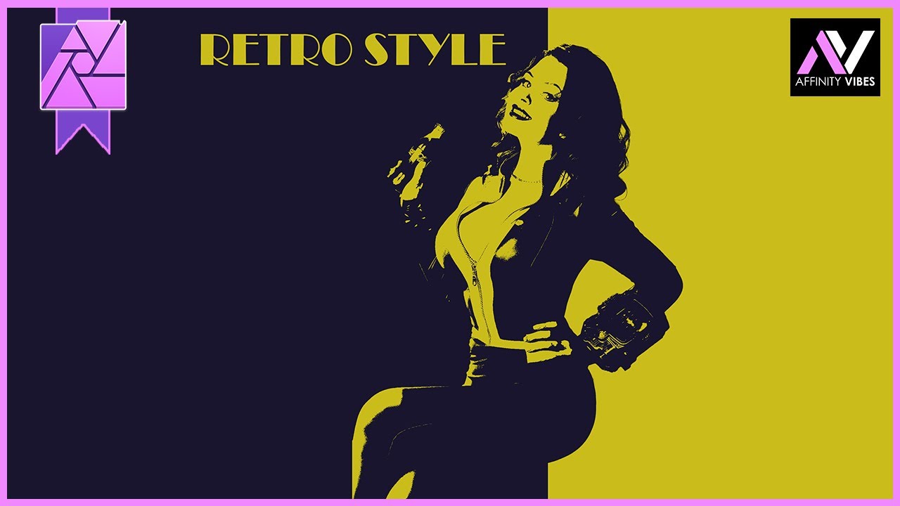 Pop Art Retro Style Design in Affinity Photo [ Affinity Photo Tutorial ...
