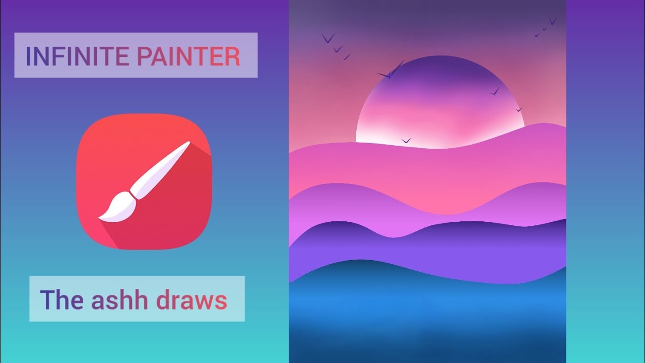 INFINITE PAINTER FUN EASY LANDSCAPE DRAWING (DIGITAL ART) TUTORIAL FOR ...