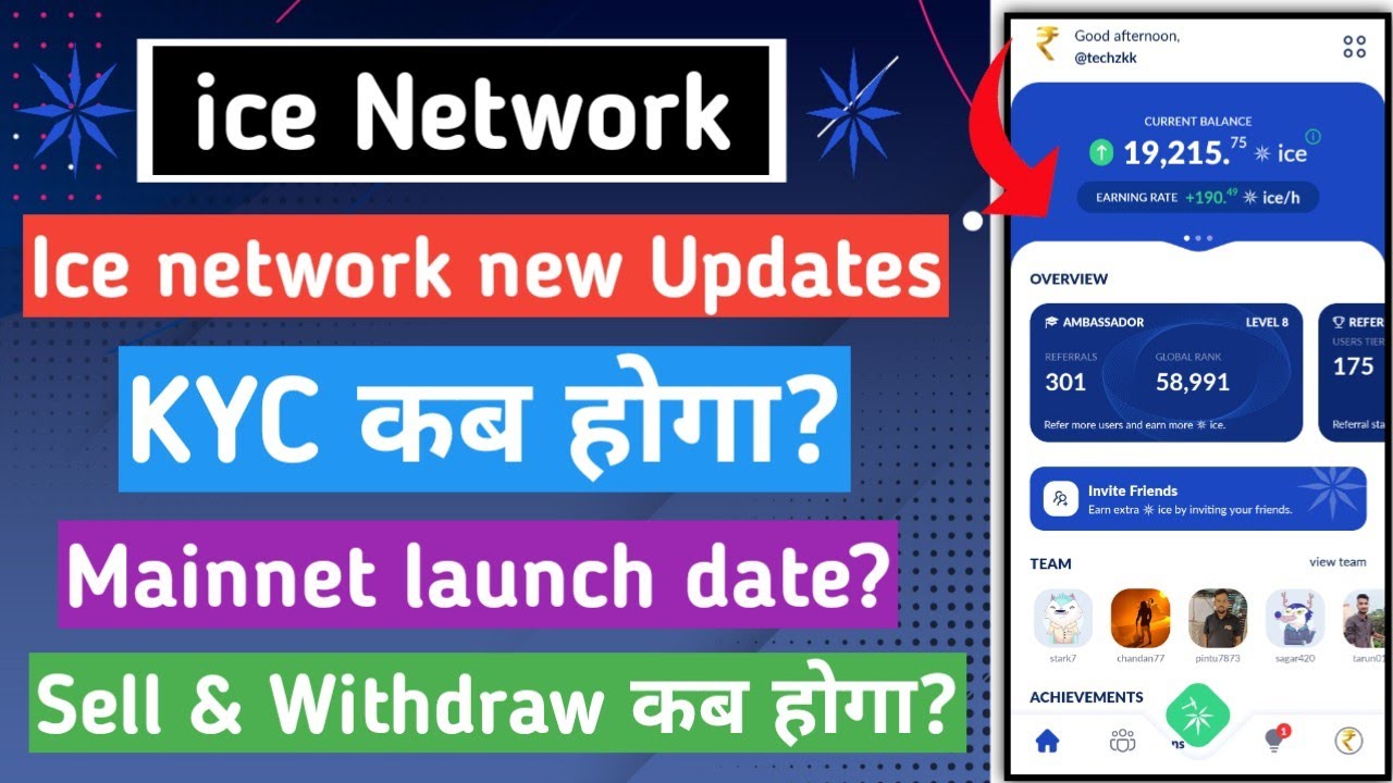 ice network kyc & mainnet launch update | ice coin sell | ice network ...