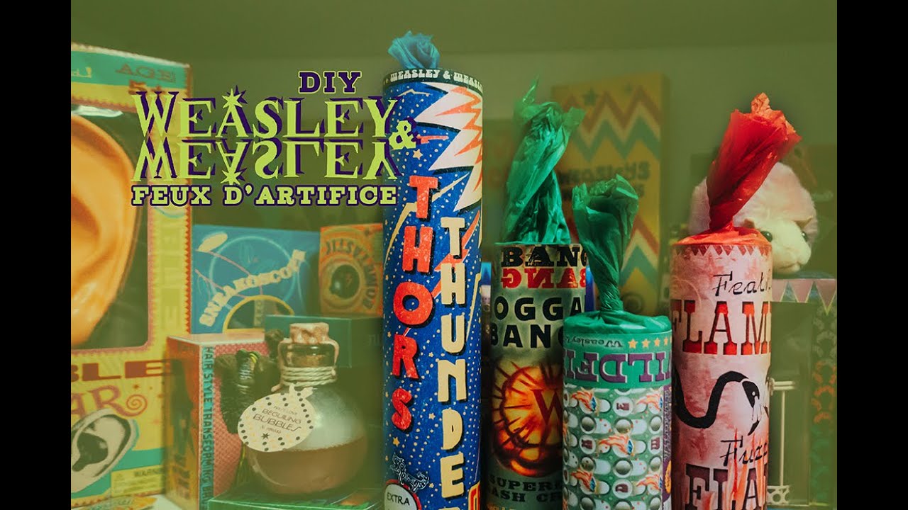 HARRY POTTER DIY PRODUITS WEASLEY 02 FEUX D'ARTIFICES - YouTube