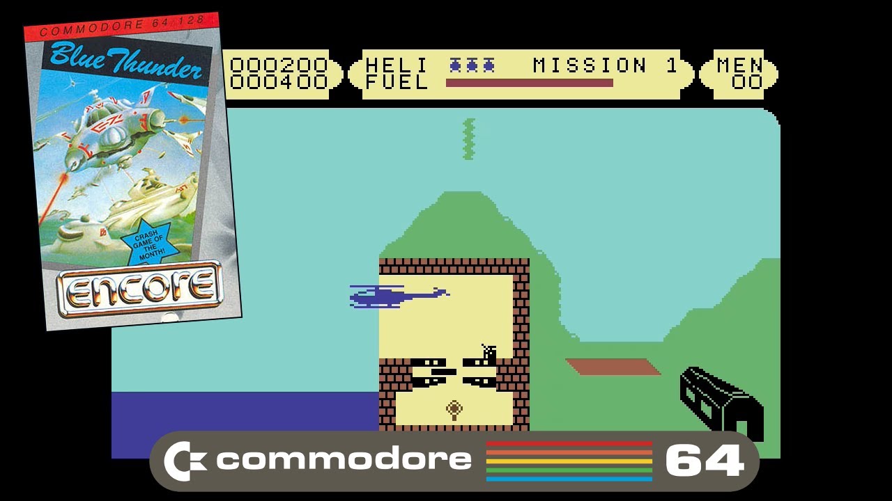 Commodore 64 Games - Blue Thunder - YouTube