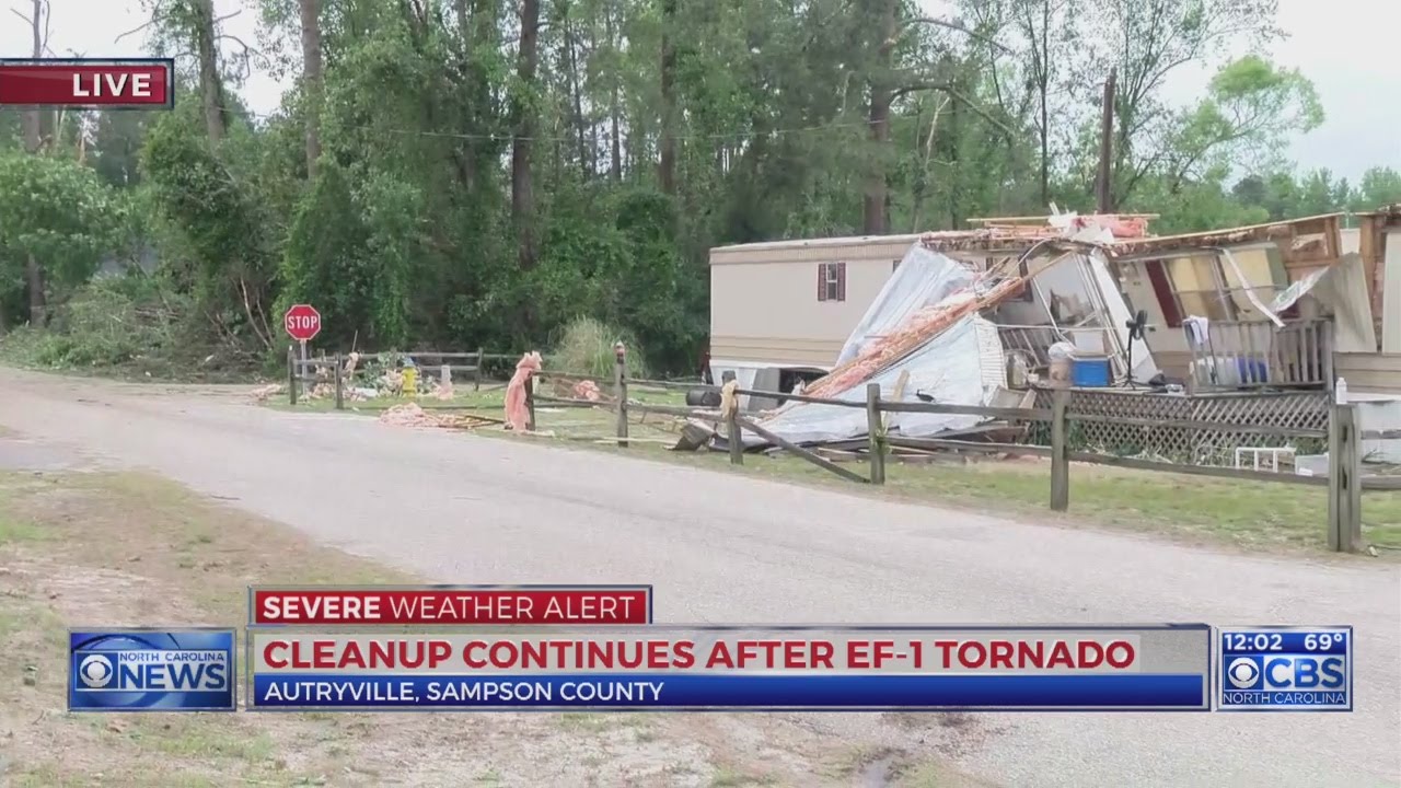 Tornado with 110 mph winds rips through Autryville, cleanup now ...