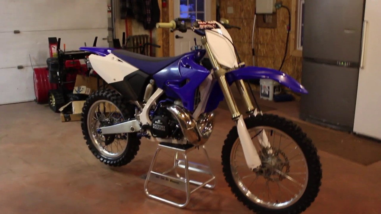 YZ250 project, full rebuild+trick powder coating - YouTube