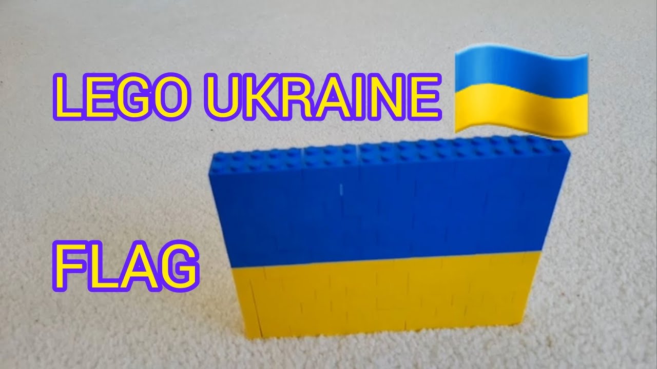 Building Ukraine Flag with LEGO!! - YouTube