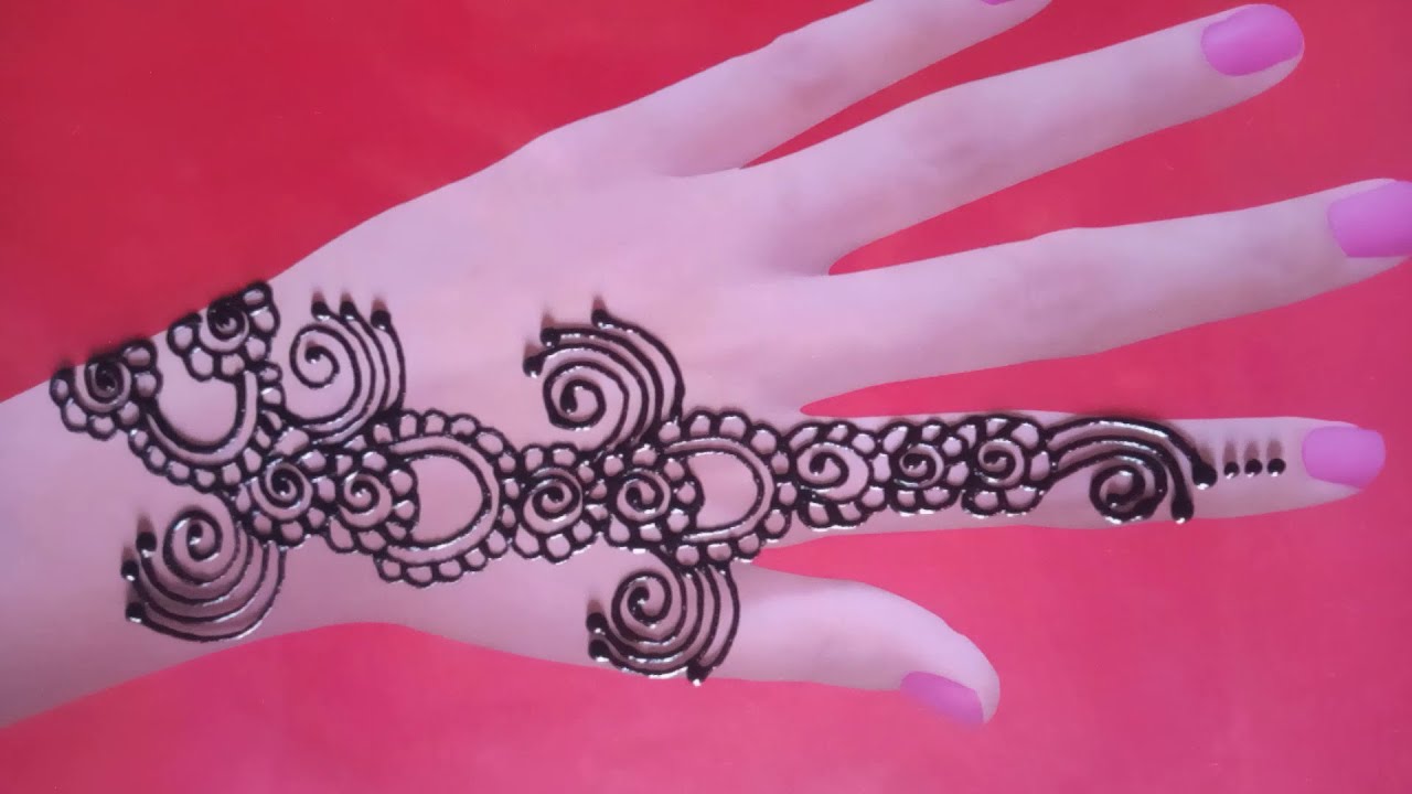 Stylish and Easy | easy mehndi | simple mehndi design | mehndi design ...