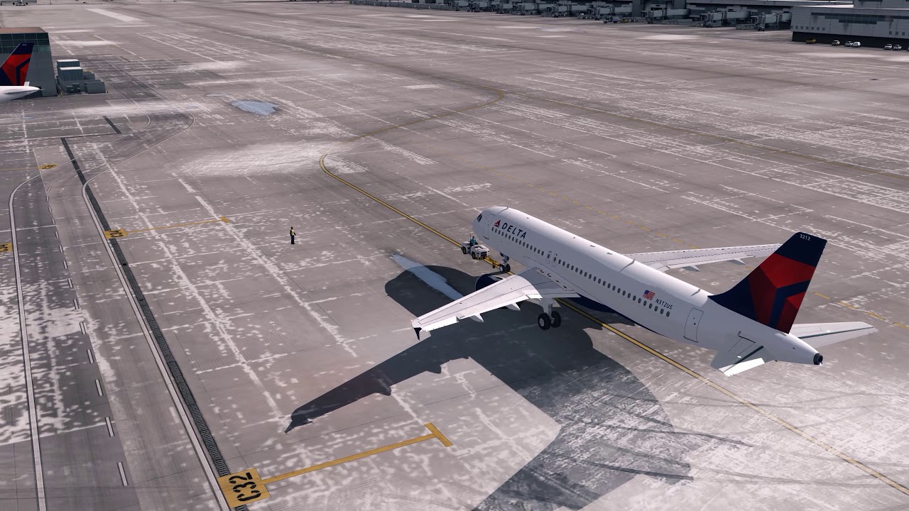 P3D V4.1 FSLabs A320, KDEN-KSLC Pushback - YouTube