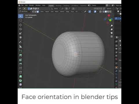 face orientation in blender - YouTube