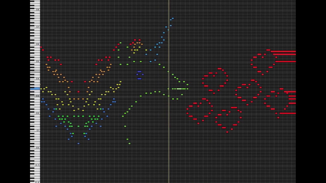 MIDI drawing No. #8 Glorious MIDI Unicorn SYMPHONY - tribute to Andrew ...