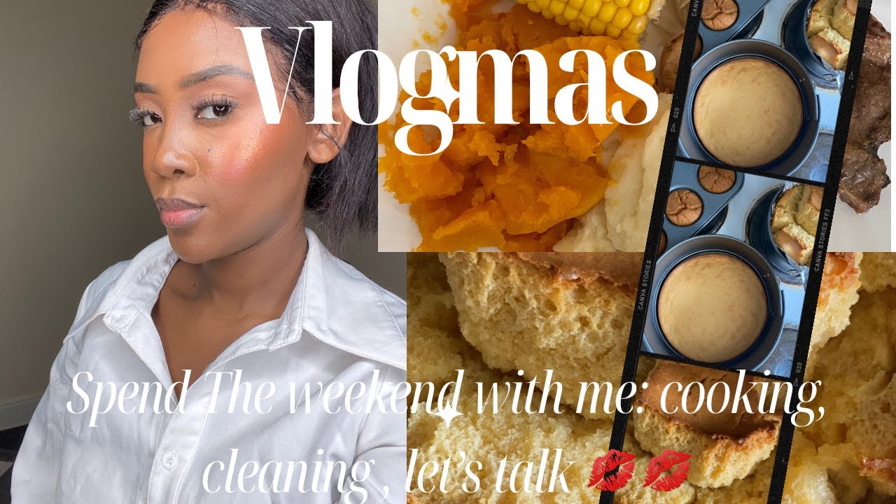Clean & Cook with me Vlog #vlogmas || Spend the weekend with me ...