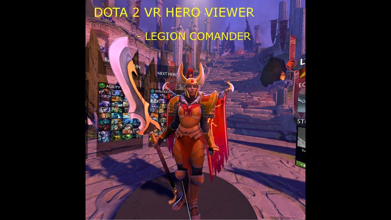 Dota 2 VR-Hero Showcase Legion Comander - YouTube