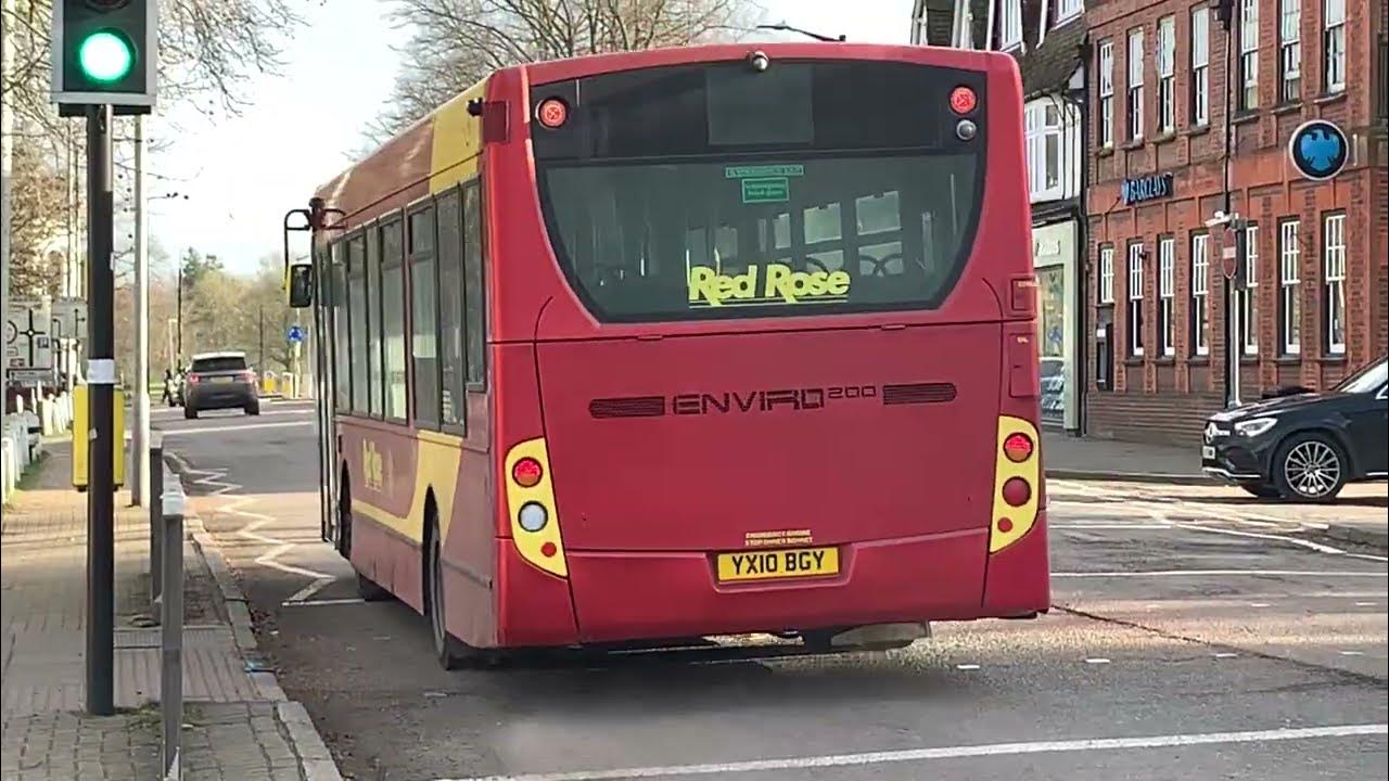 Red Rose (Tues) | ADL Enviro200 | YX10 BGY | Working the 357 to Harpenden - YouTube