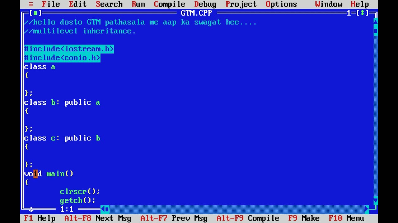 Multilevel Inheritance In C Of Example Youtube 6145