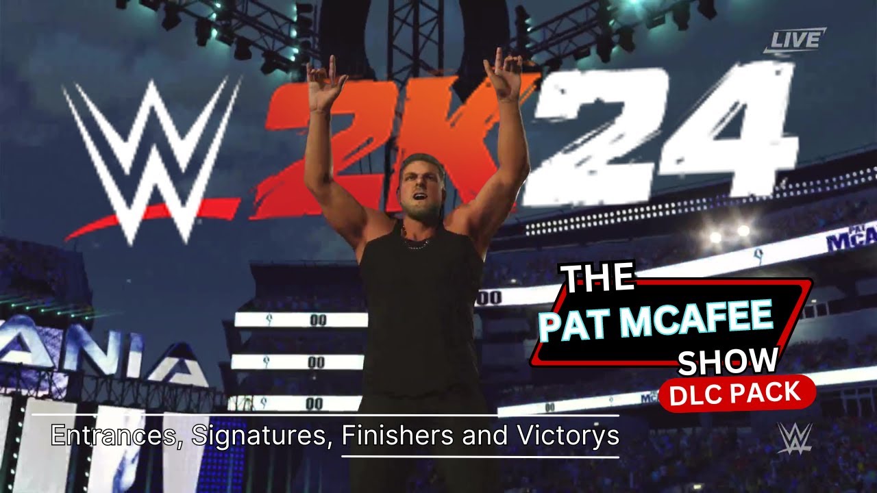 WWE 2K24: THE PAT MCAFEE SHOW DLC PACK (ALL ENTRANCES, SIGNATURES ...