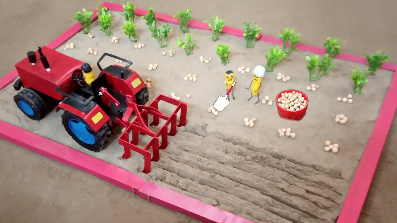 Dy tractor mini agricultural science project|| diy mini Agricultural ...