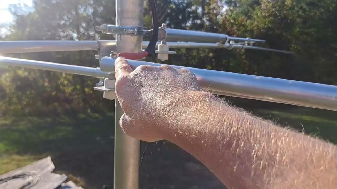 MACO Shooting Star Antenna 10K gamma matches install How To - YouTube