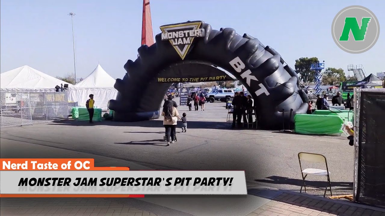 We Checked Out The Monster Jam Pit Party Before Superstar In Anaheim ...