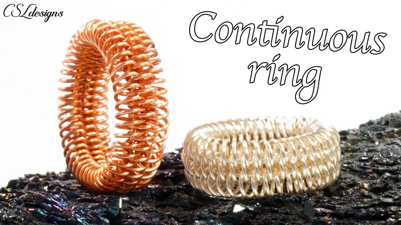 Unisex coiled wirework ring - YouTube