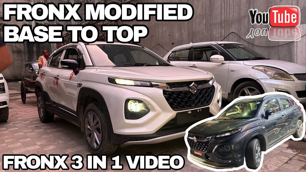 MARUTI FRONX MODIFIED 🔥 3 FRONX IN ONE FRAME MARUTI GENUINE PARTS 95% ...