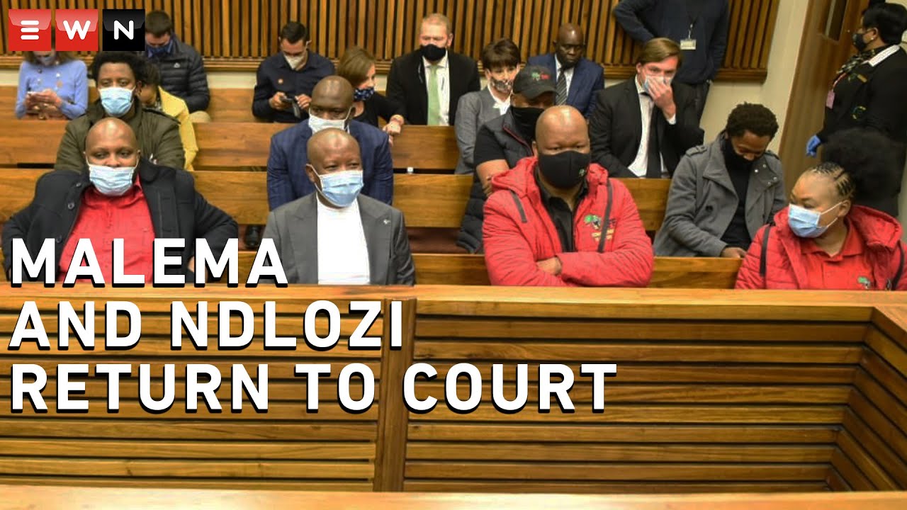 Malema and Ndlozi return to court over assault charges - YouTube