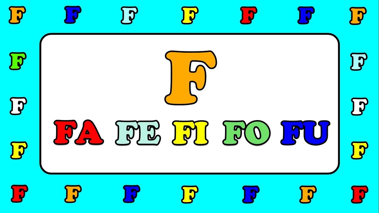 FAMÍLIA SILÁBICA DO F - FA FE FI FO FU - YouTube
