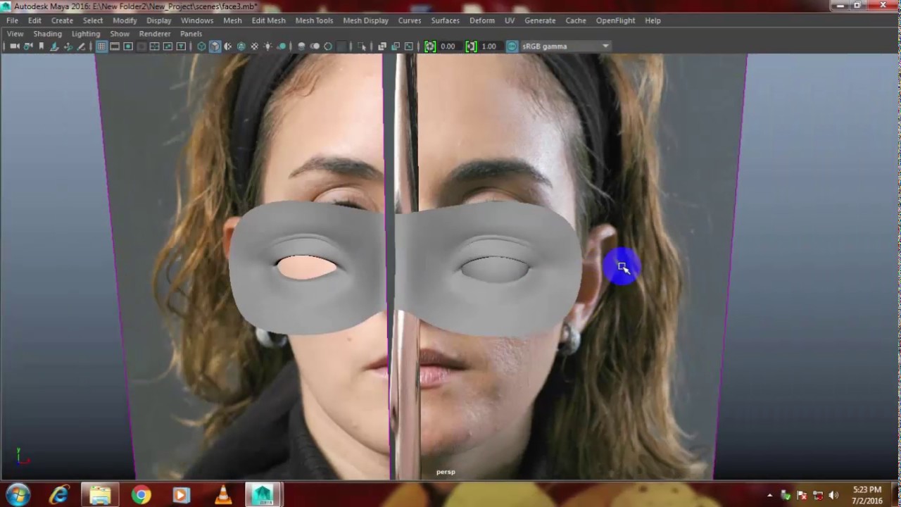 Face Modeling Part 1 Maya 2016 Youtube