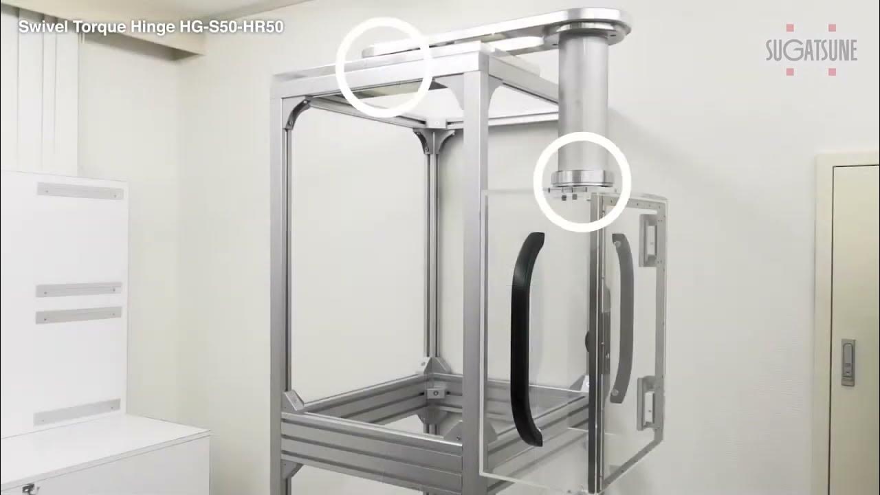 Swivel Torque Hinge HG S50 HR50 by Sugatsune - YouTube