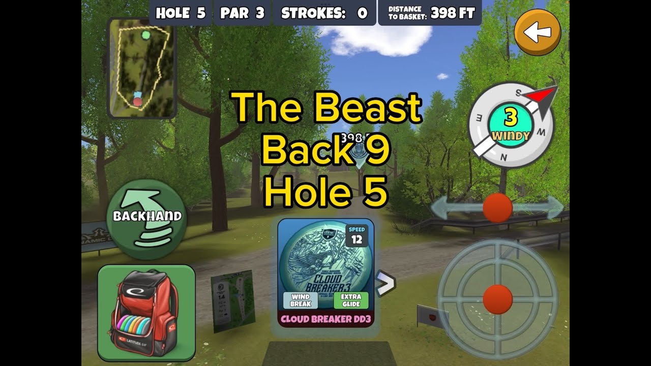The Beast, Back 9, Hole 5 : Disc Golf Valley - YouTube