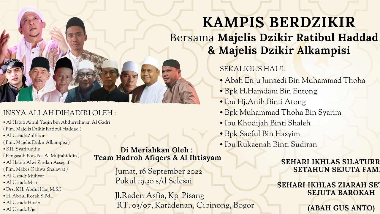 🔴 ( LIVE ) KAMPIS BERDZIKIR - YouTube