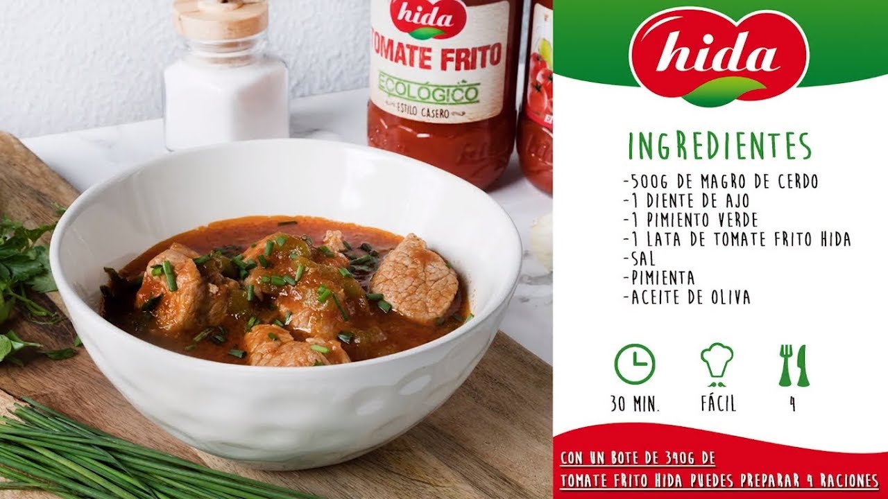 Receta de Magra con tomate frito Hida - YouTube