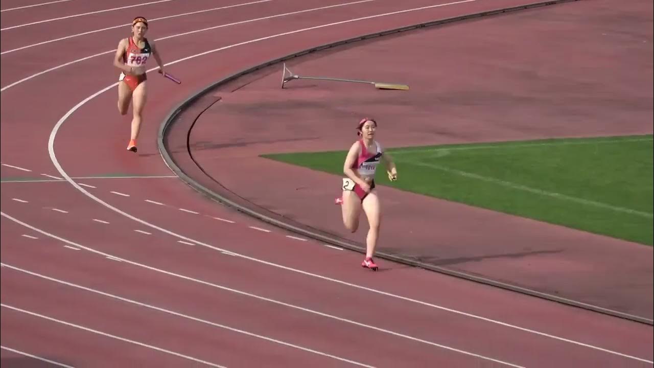 2024.4.28 高校jr 女子4×400mR決勝3組(速報) - YouTube