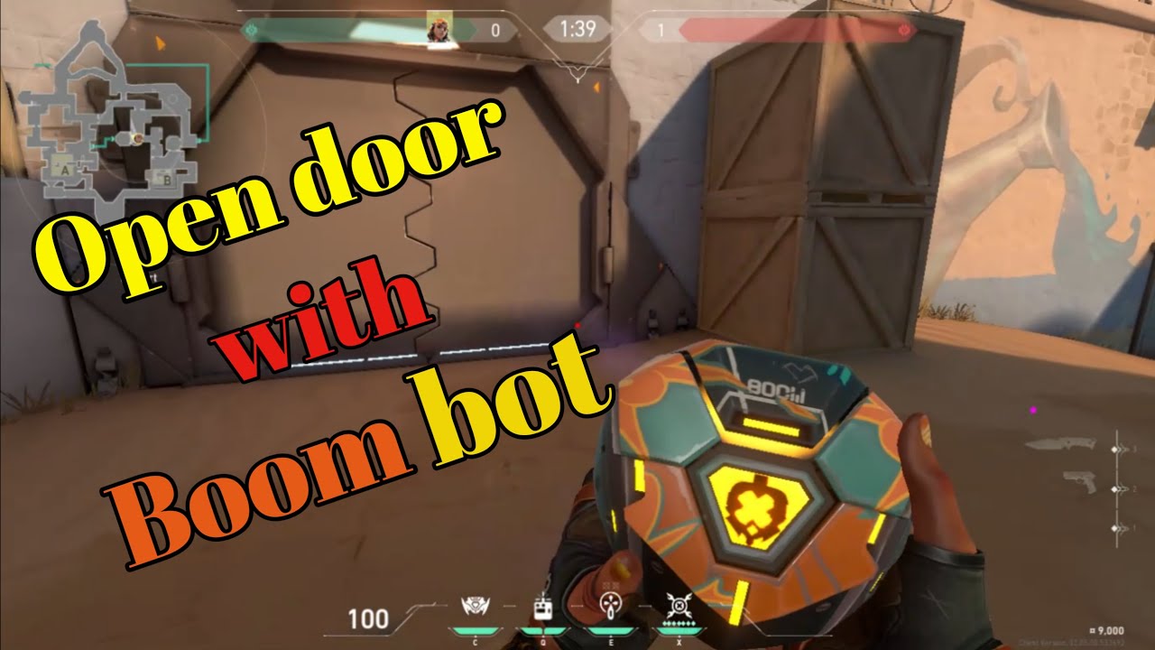 Open door with raze Boombot Valorant | Bind door glitch in valorant | # ...